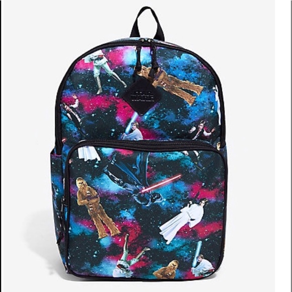 Disney | Bags | Star Wars Galaxy Print Backpack | Poshmark
